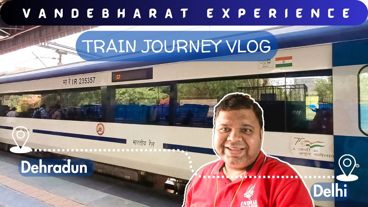 Scenic Train Journey | Dehradun to Delhi Vande Bharat Express | Train ...