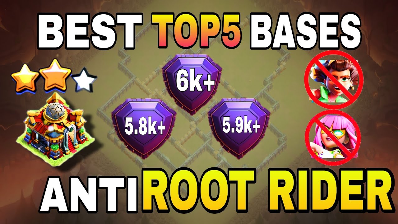 *NEW TOP 5* Th16 | Anti ROOT RIDER Legend League Base + WAR Base |*WITH ...