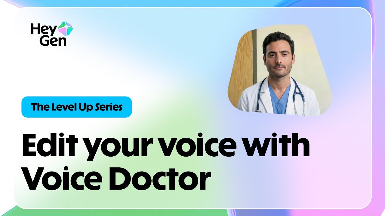 Level Up Series: Edit your voice with Voice Doctor - YouTube