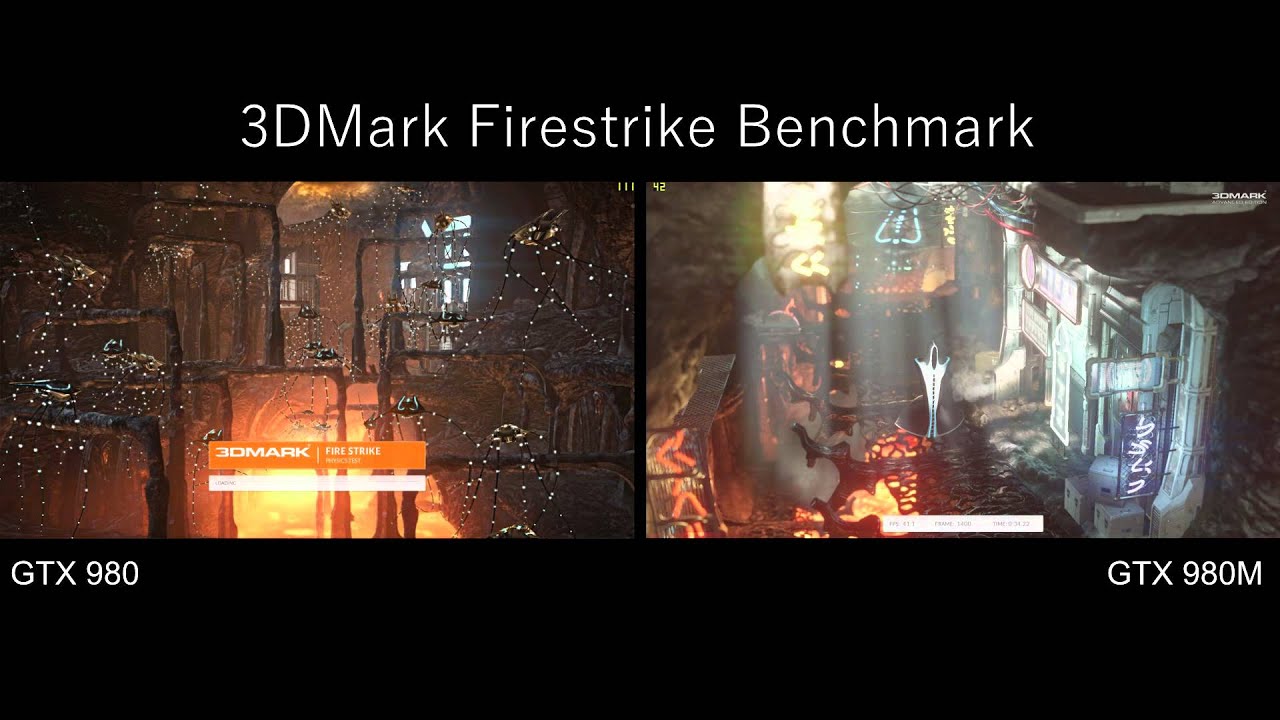 3DMark Firestrike GTX 980 vs GTX 980M Face Off - YouTube