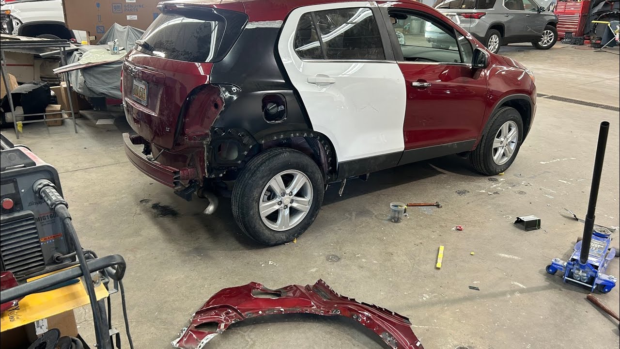 CHEVY TRAX (2018-2023) QUARTER PANEL REPLACEMENT - YouTube