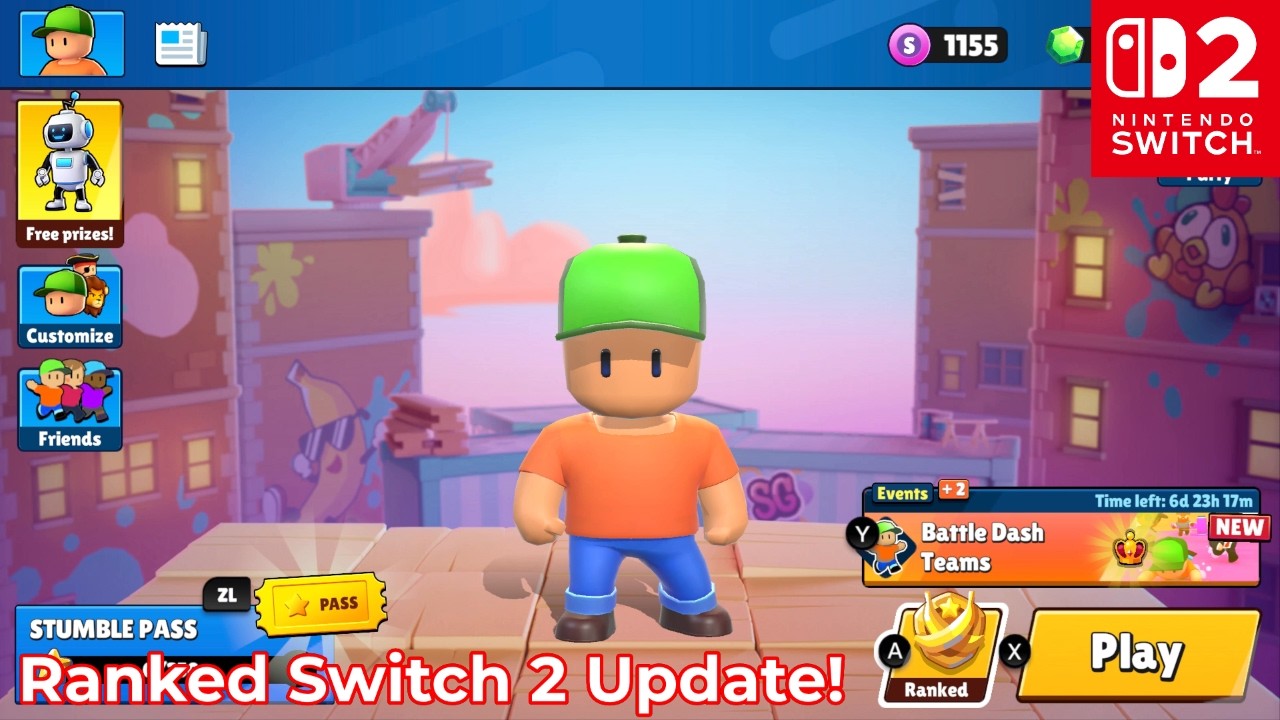 Stumble Guys Ranked Nintendo Switch 2 Console Gameplay + New Season ...