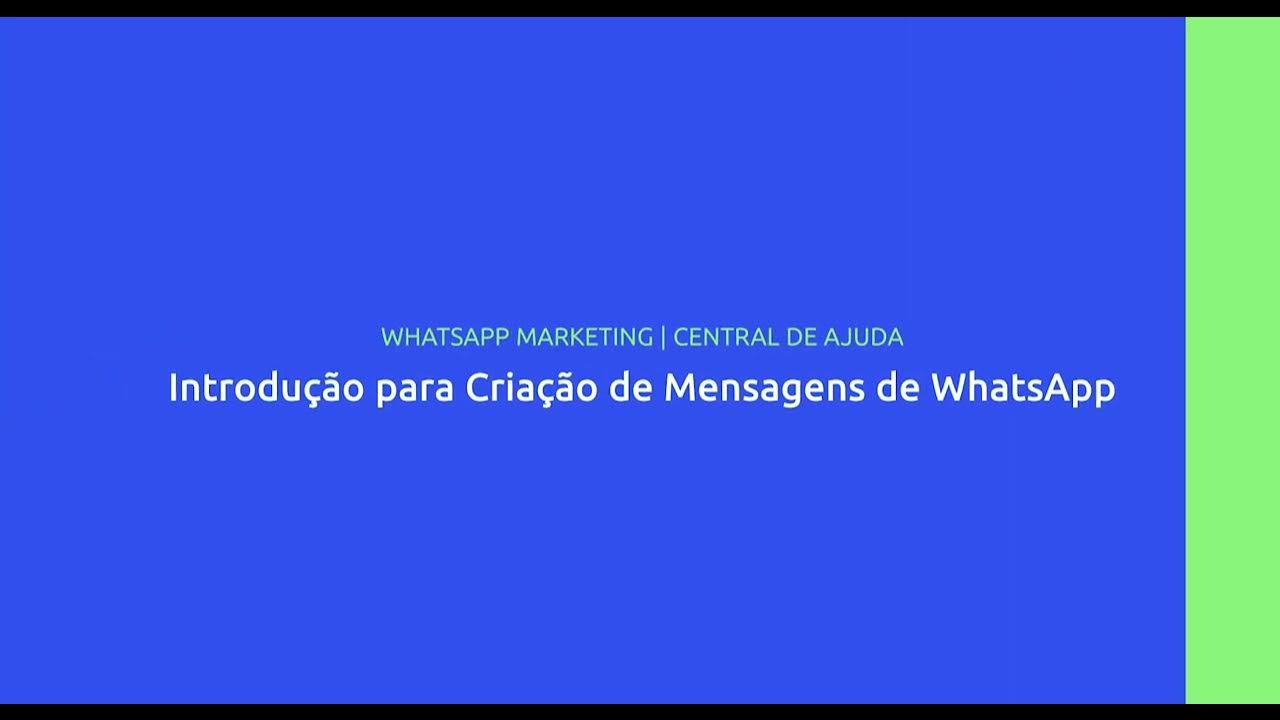 Introdu o Para Cria o De Mensagens De WhatsApp YouTube introdu-o-para-cria-o-de-mensagens-de-whatsapp-youtube