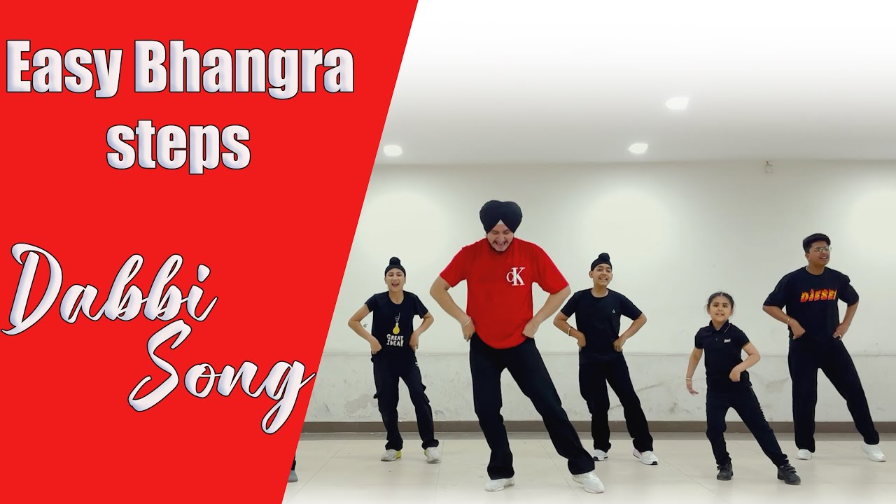 Easy bhangra steps on Dabbi Song Amrinder gill | Punjabi bhangra video ...