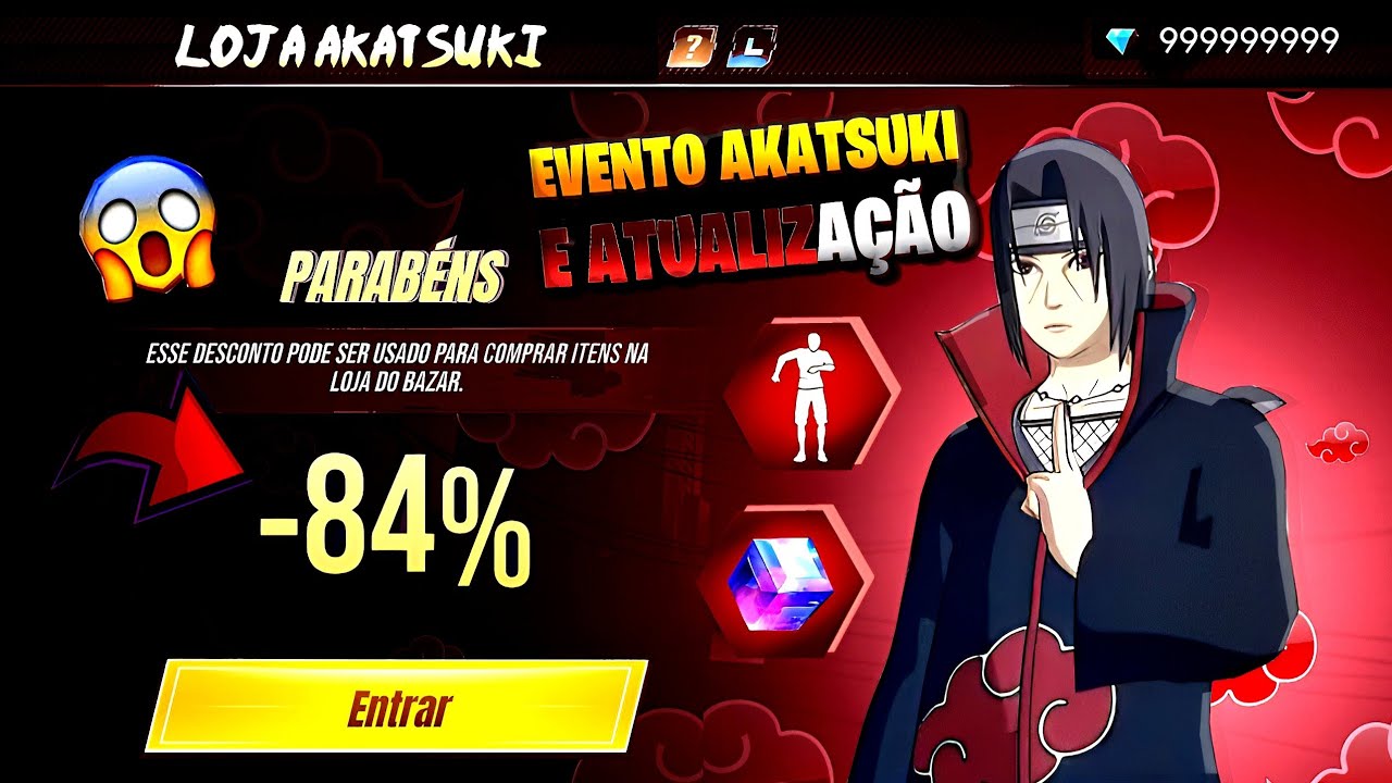 CORREE!! EVENTO DA AKATSUKI 2025 DATA, EMOTE GRÁTIS NA ATUALIZAÇÃO ...
