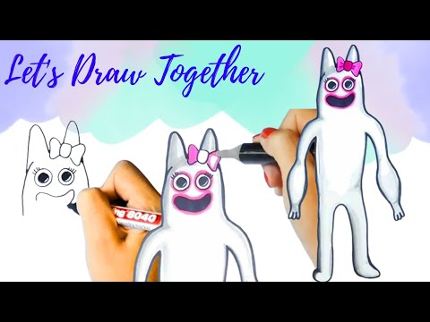 How to draw Banbaleena Garten of BanBan? | Let's Draw Together! - YouTube