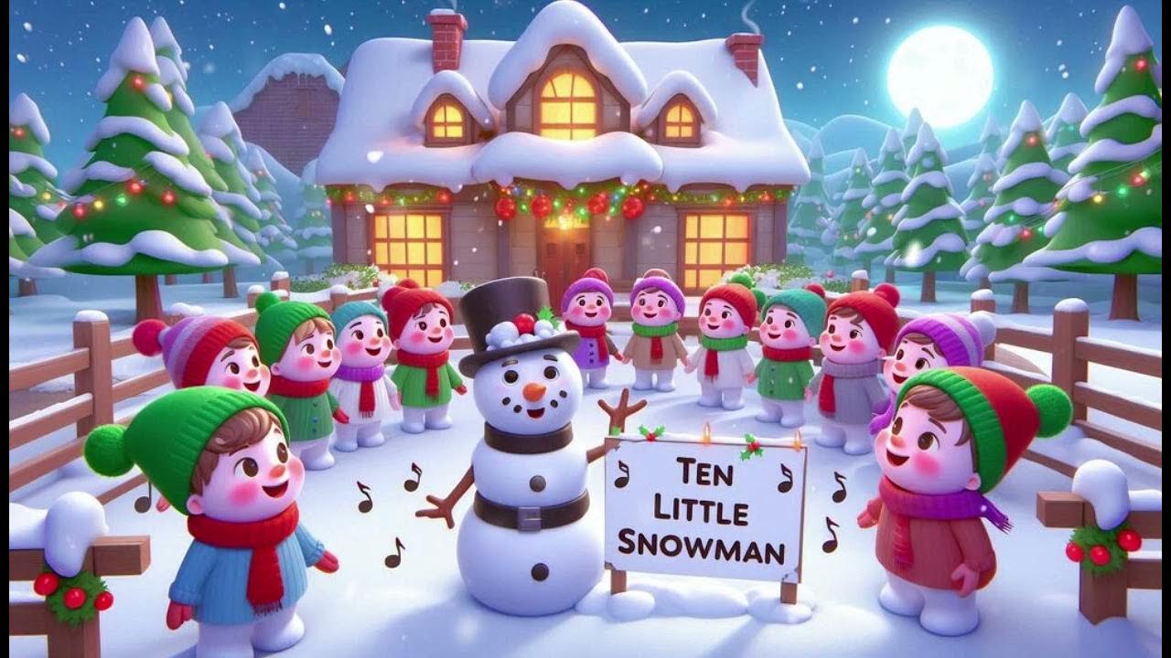 Ten Little Snowmen 2 | A Fun Winter Countdown for Kids - YouTube