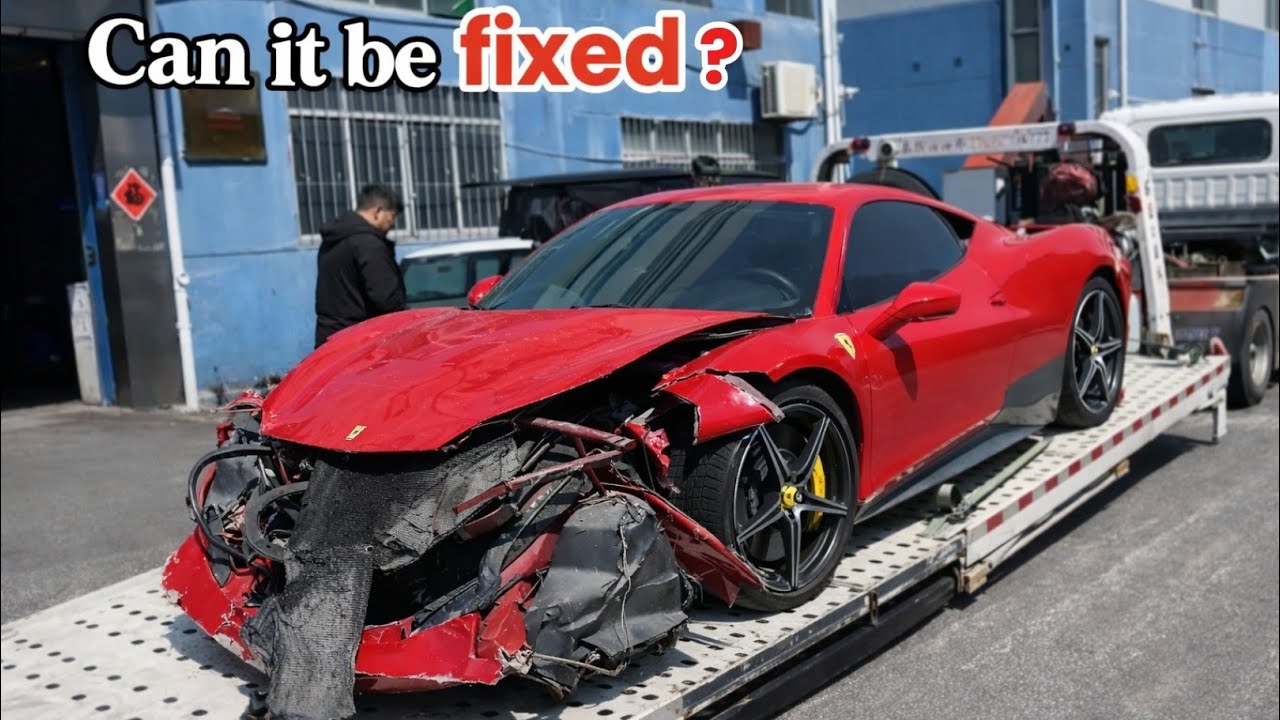 Destroyed Ferrari 458 Italia Accident Restoration | Rebuilt by Hand ...