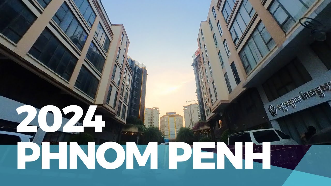 [4K] Phnom Penh Driving Tour 2024 Amazing Skyscrapers, High Rise Building & Skyline # ...