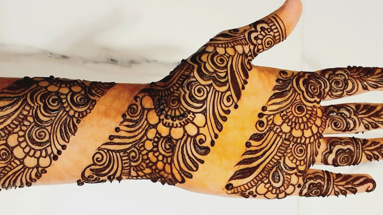 stylish & unique bangle style mehndi designs- latest stylish unique ...