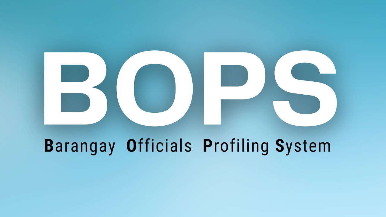 How to navigate the Barangay Officials Profiling System (BOPS) - YouTube