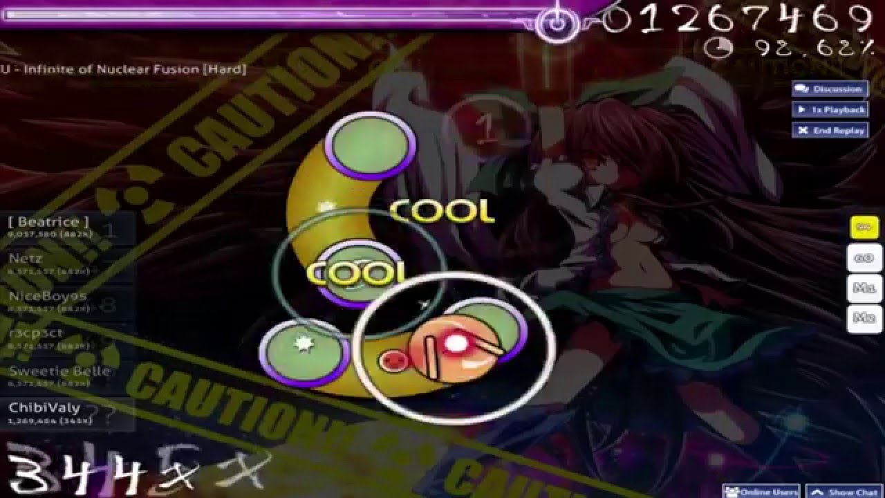 【osu!Standard】AU - Infinite of Nuclear Fusion [Hard] - YouTube