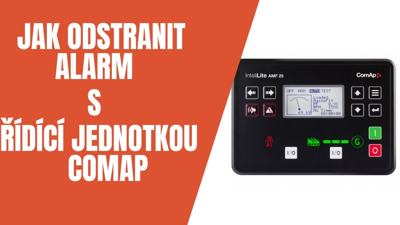 3 Jak odstranit alarm s řídící jednotkou ComAp - YouTube