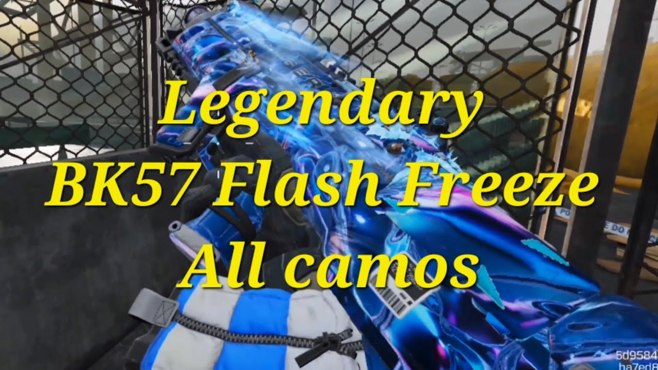 All camos weapon inspection legendary bk57 flash freeze / todos los ...