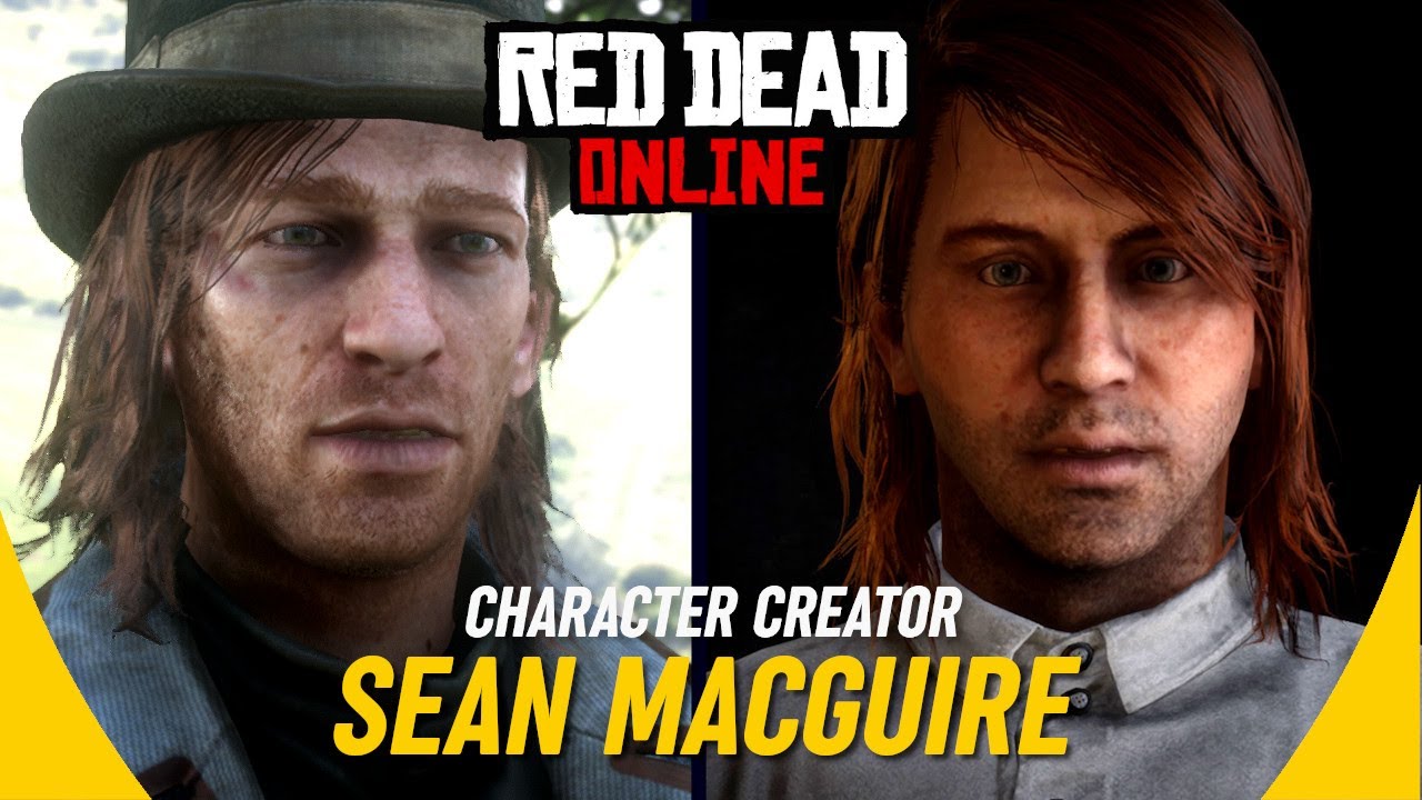 SEAN MACGUIRE: Character Creator (Van Der Linde Gang) RDR2 - YouTube