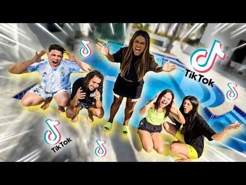 DESAFIO DO TIK TOK NA PISCINA!!!