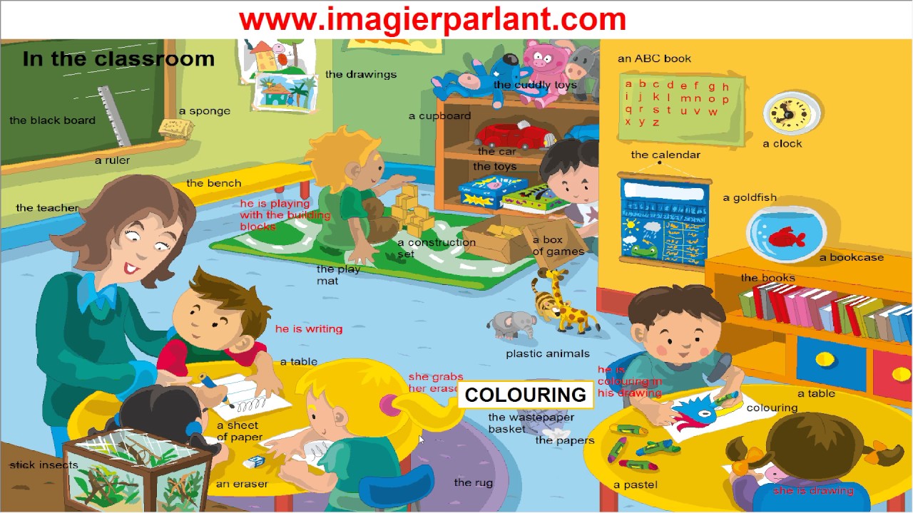 cours d'anglais pour enfant | En classe - YouTube
