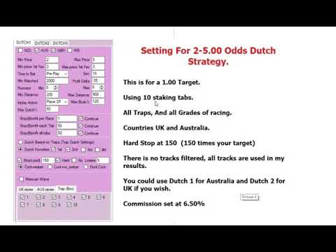 Greyhound Dutch Traps Staking Strategy - YouTube