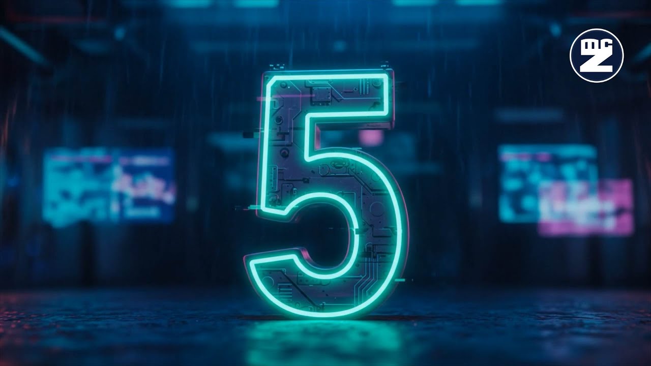 ⏳#Countdown #Numbers 5 to 0 計時器 ⏱ Cyberpunk Countdown #Number From 5 to ...
