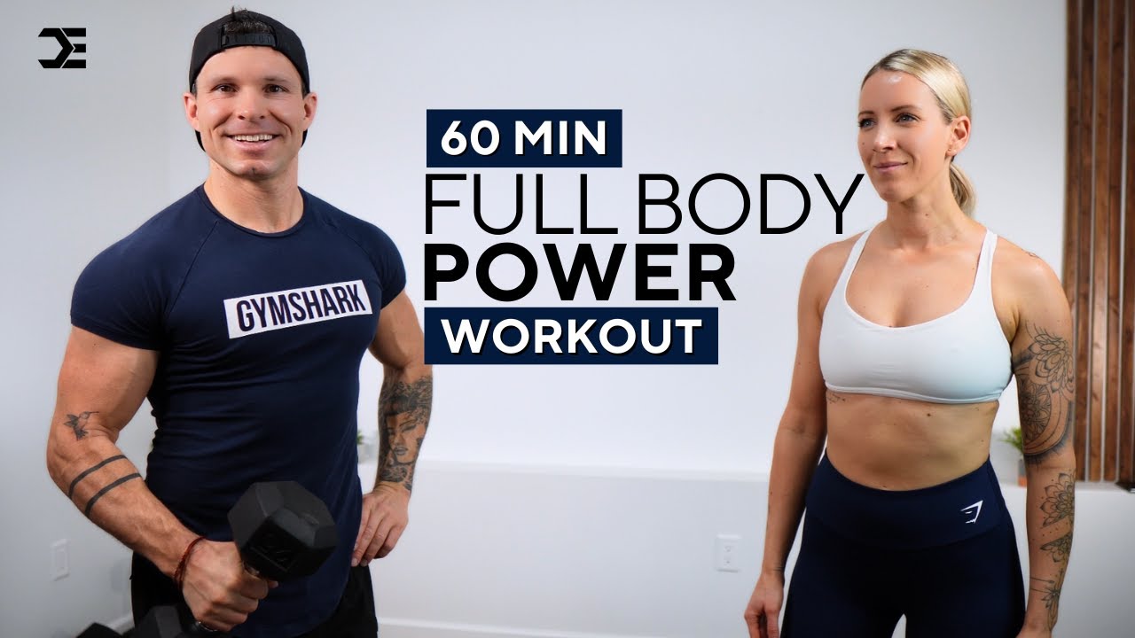 1 Hour Power - FULL BODY DUMBBELL WORKOUT | Strength & Muscle Building ...