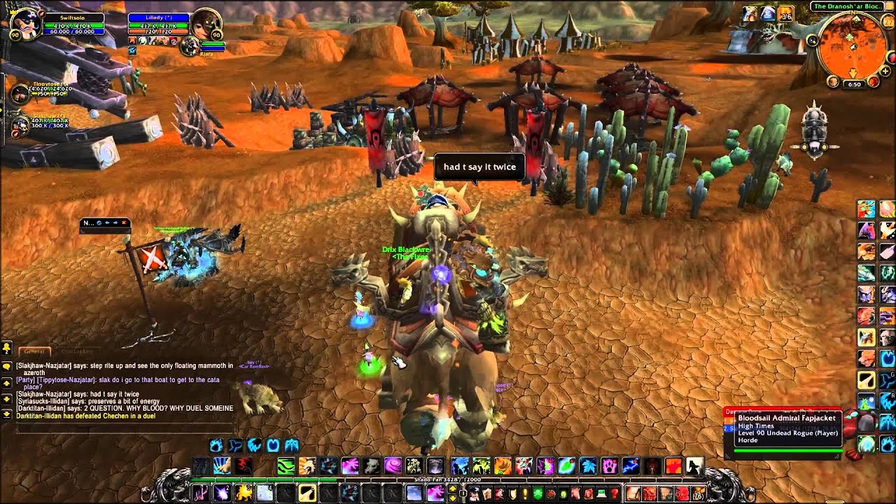 World of warcraft Floating Mammoth - YouTube