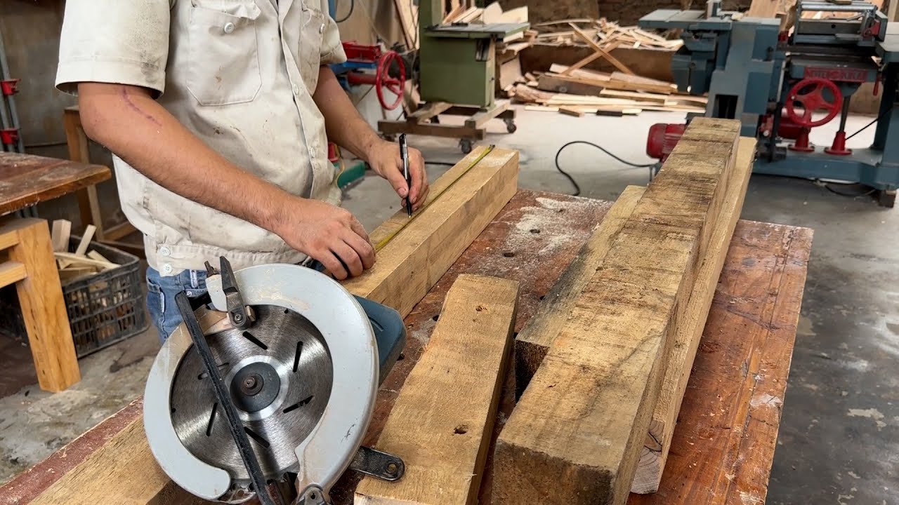 Wooden Masterpiece: The Process Of Creating A Unique Table By A Young ...