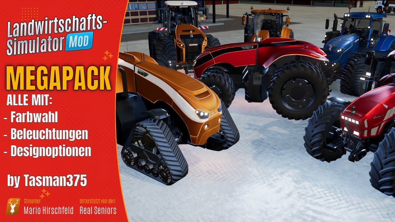 LS22 Modpack / VOLL Konfigurierbare Traktoren von Tasman // LS22 Mods ...
