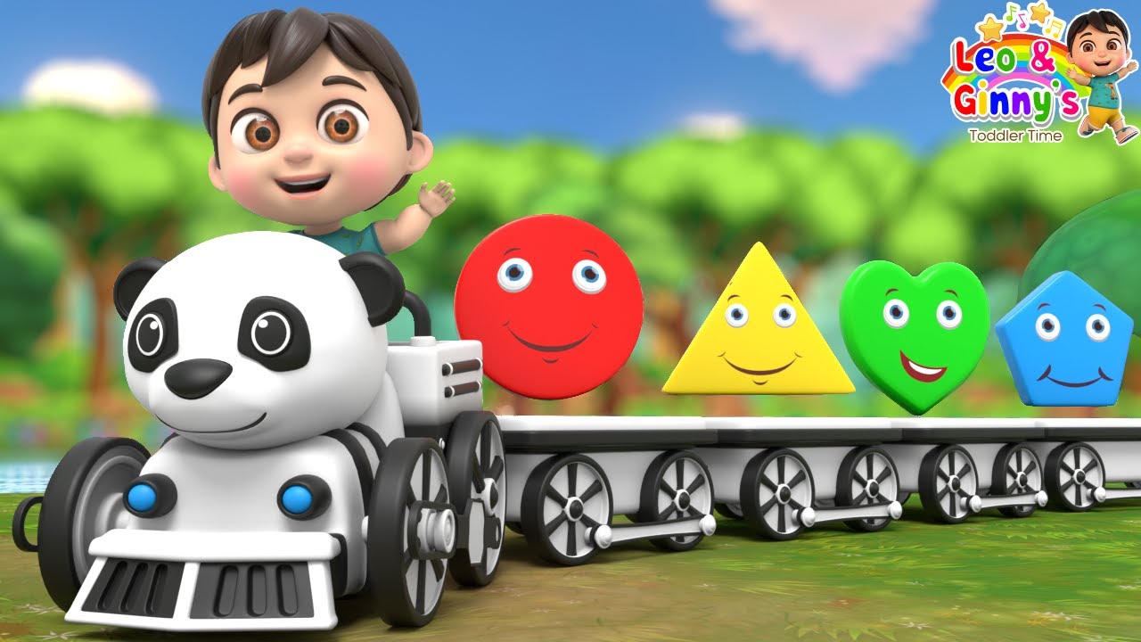 The Kid and the Shape Train | Learn Shapes with Fun Rhymes ...