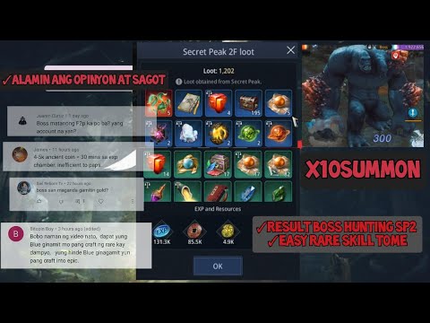 MIR4- X10 SUMMONING BIG BOSS SECRET PEAK 2F AND INFORMATION FARMING #8 ...