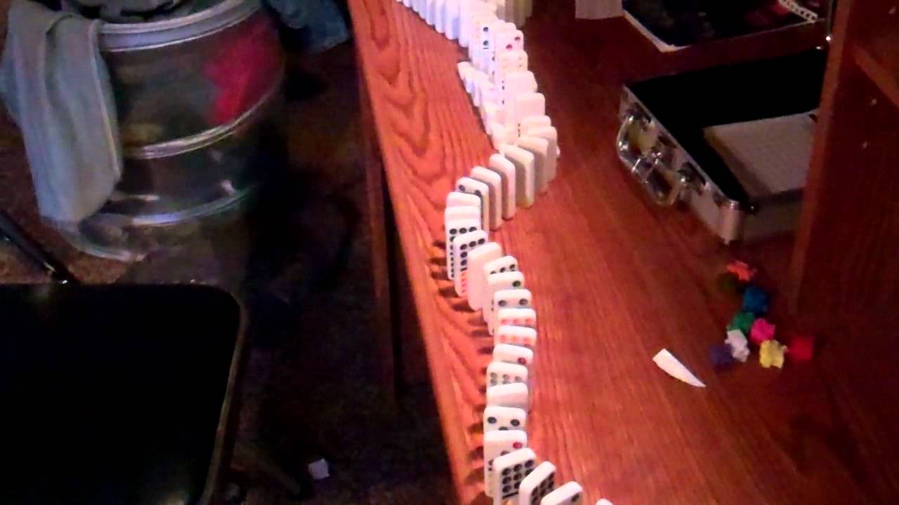 Domino Knock Over - YouTube