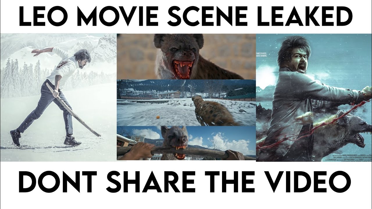 Leo Movie Hyena Scene Leaked ! Dont Share the Video🙏 | Thalapathy Vijay ...