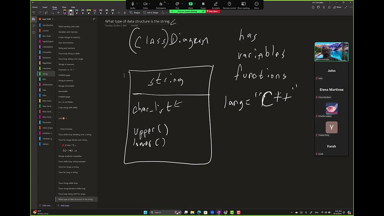 100324 COSC 1336 Python anatomy of the string - YouTube
