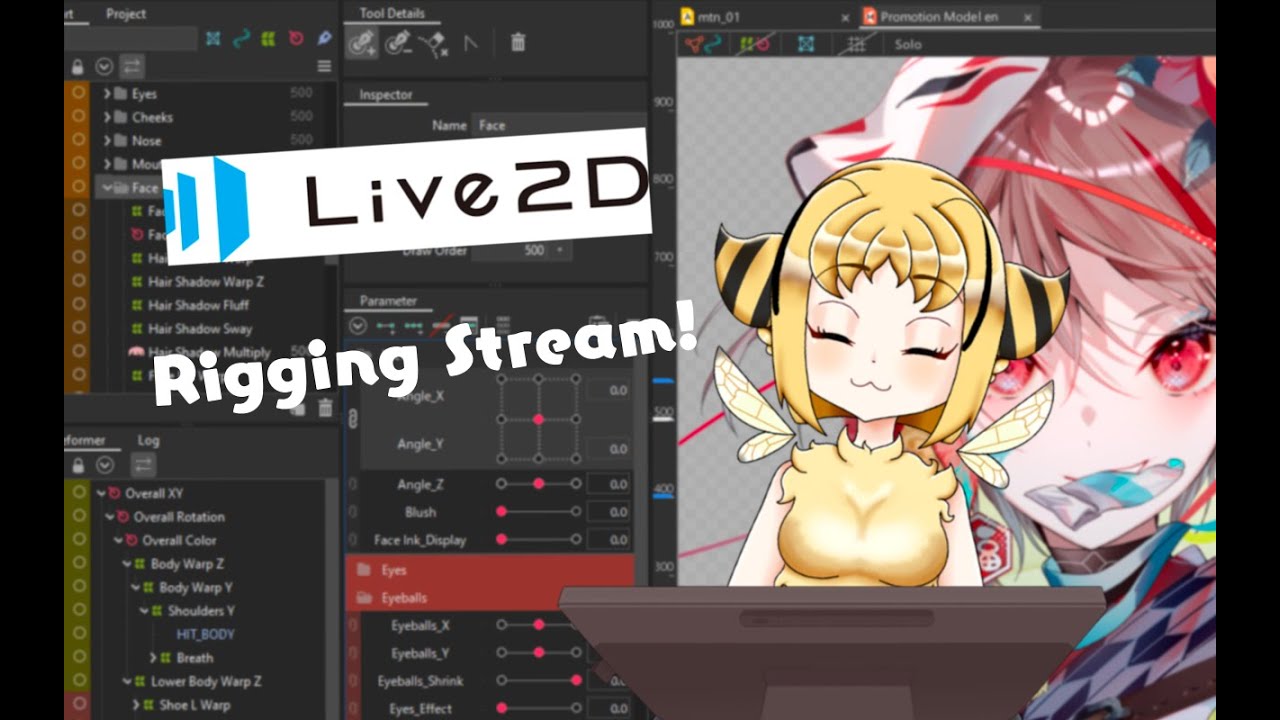 [Live2D Practice] Bouncy Physics~ - YouTube