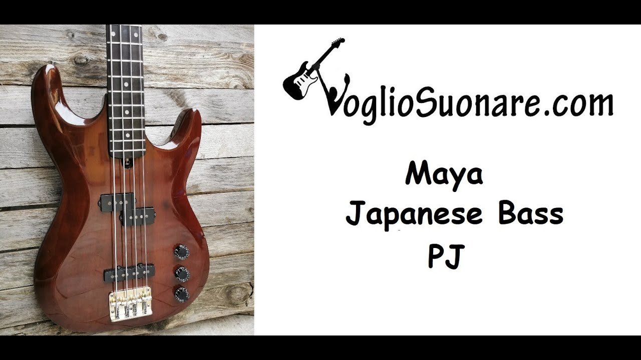 Maya Vintage Bass PJ Made in Japan with hard case - YouTube