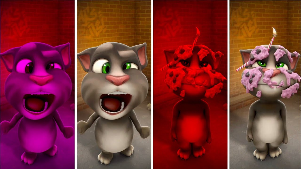 MY Talking Tom Learning COLORS || Talking Tom Cat Colors Compition ...