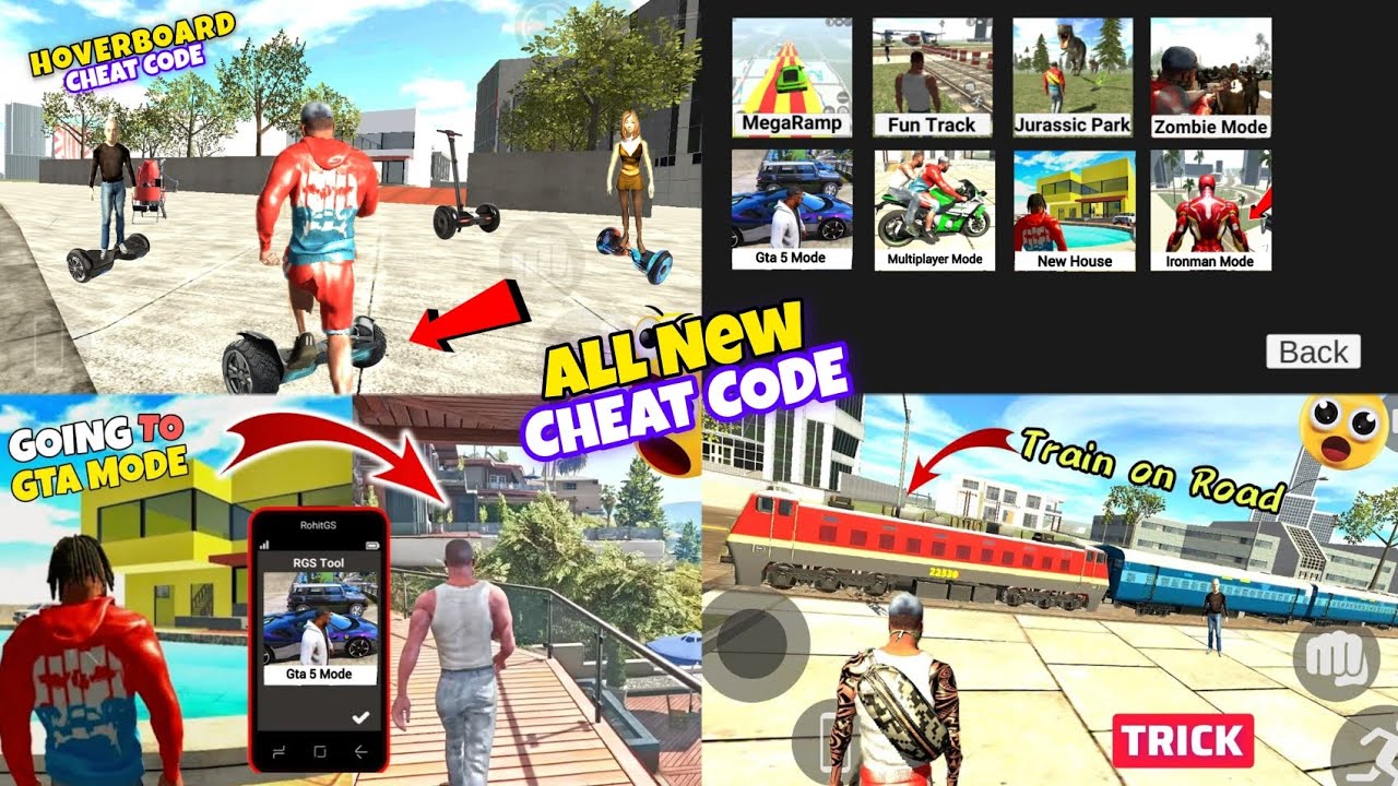 ALL NEW UPDATE & CHEAT CODES 😍 In Indian Bike Driving 3D Game || NEW ...