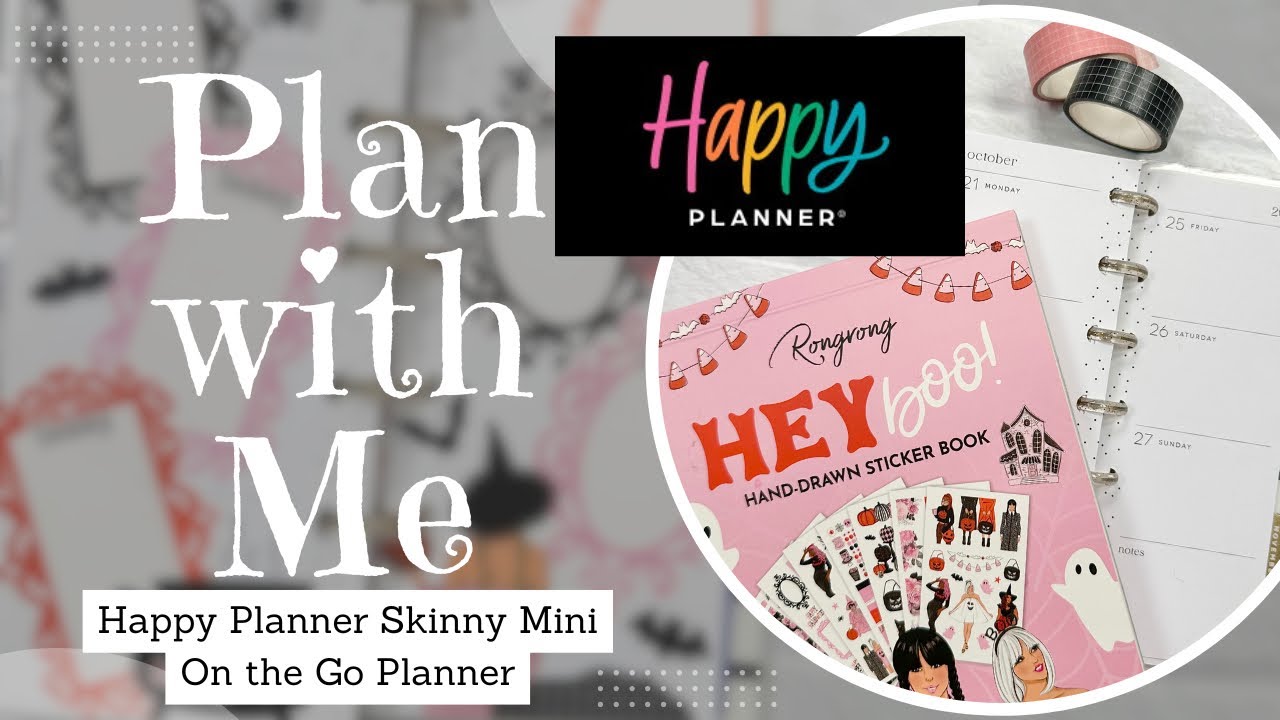PLAN WITH ME | Happy Planner Skinny Mini | On the Go Planner | Skinny Mini | PWM | 10/21/24 ...
