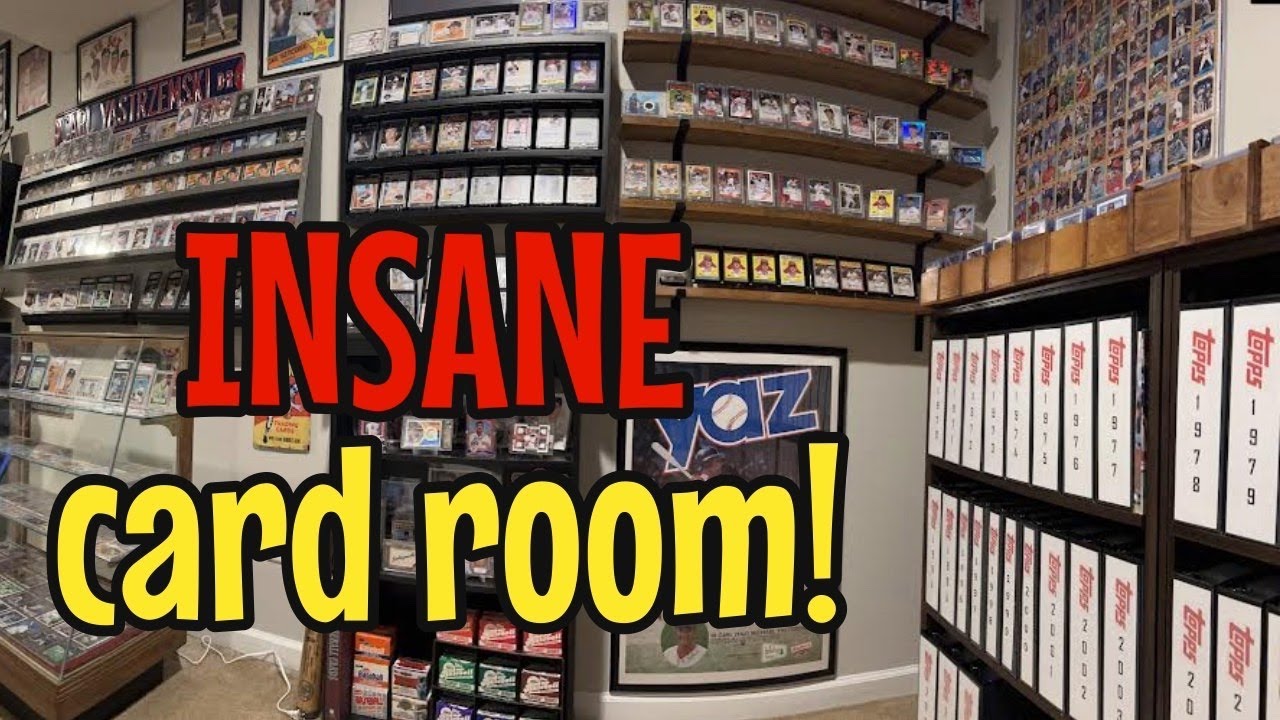 You Have To See This Baseball Card Collector's Epic Room! - YouTube