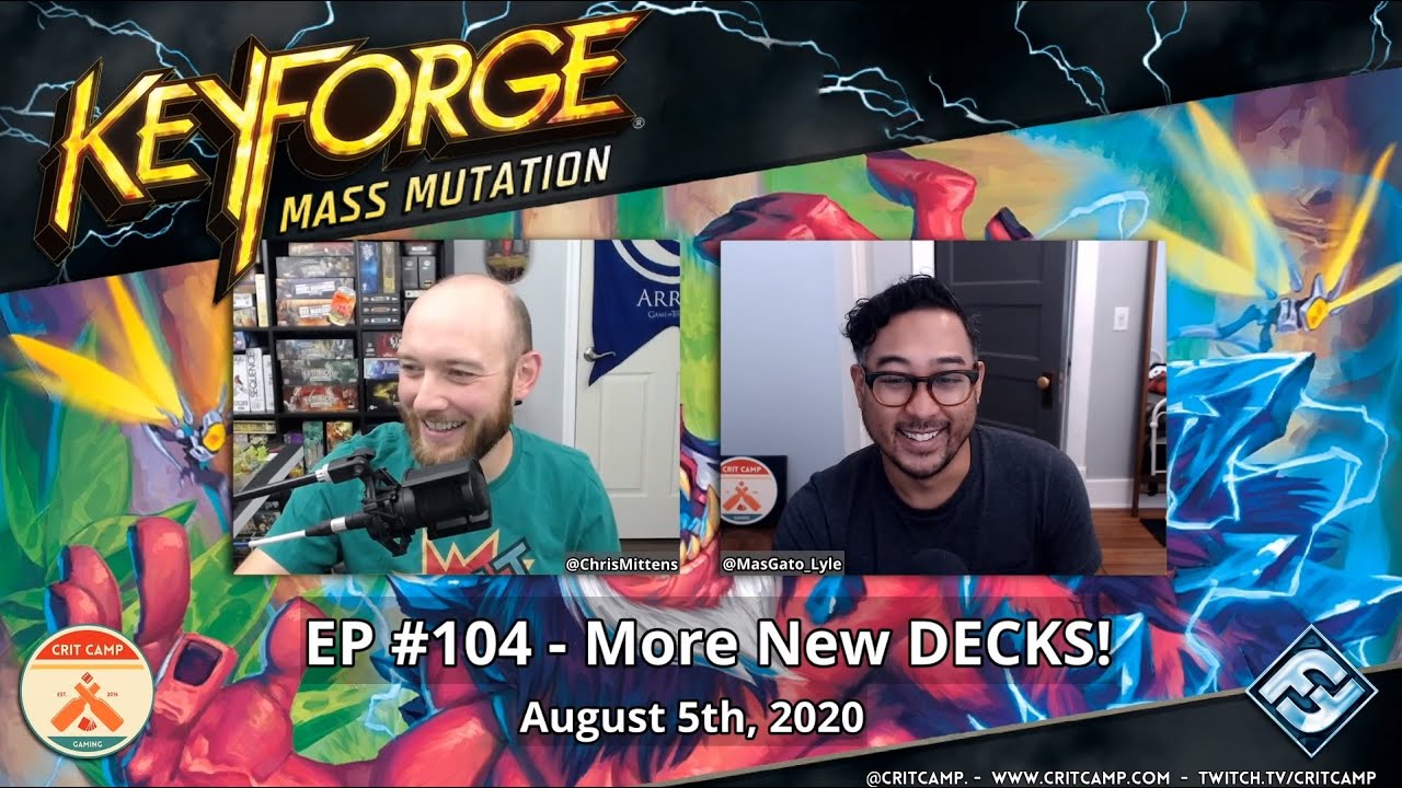 Keyforge EP104 - Mass Mutation More New Decks - Crit Camp - YouTube