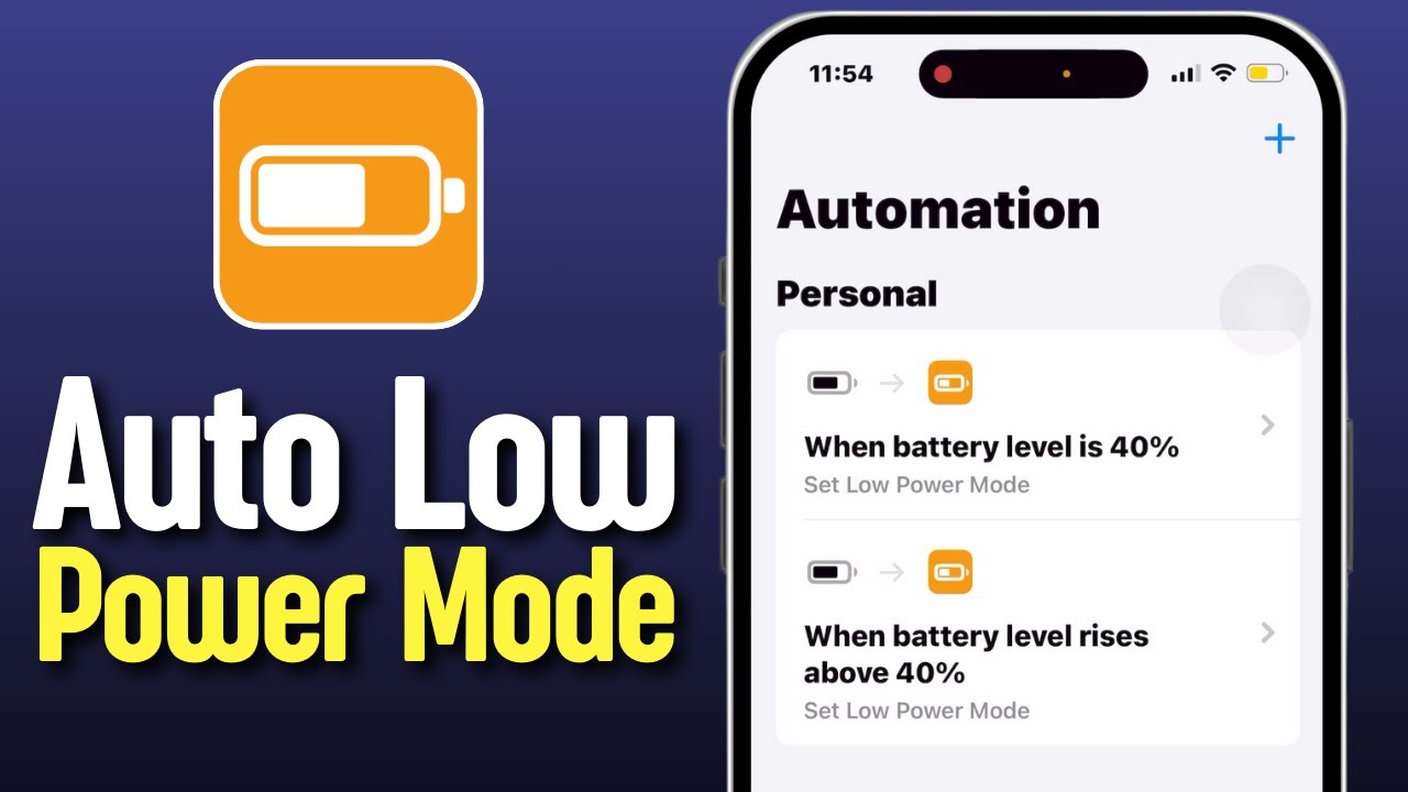 Automate iPhone Low Power Mode Based on Battery Level - YouTube