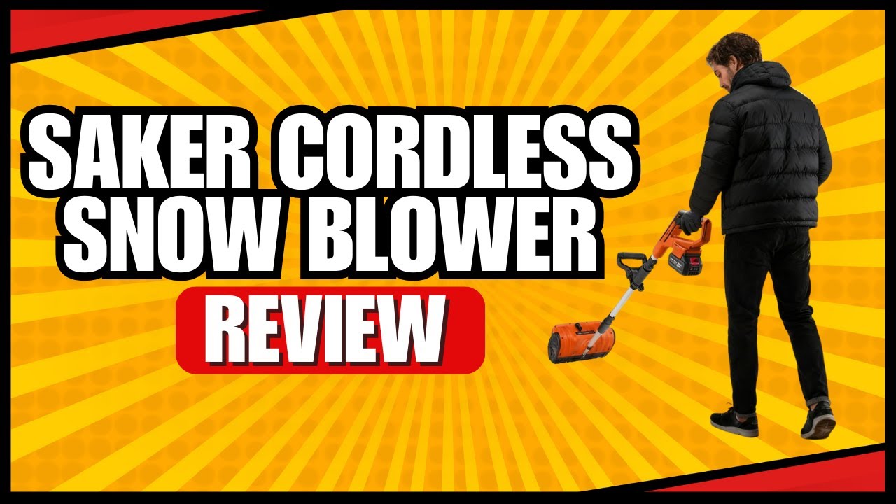 Saker Cordless Snow Blower Review - YouTube