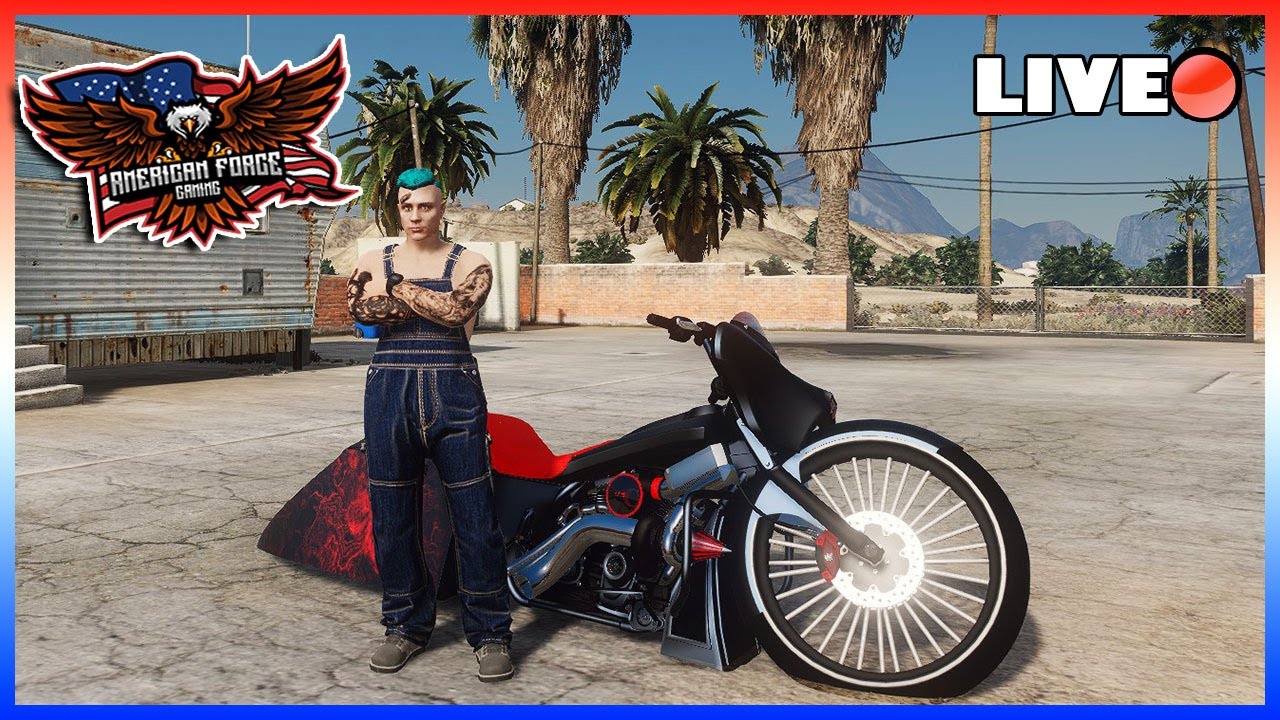 GTA5 RP - I WAS GIVEN A BIG WHEEL BAGGER BIKE FROM THE LOST! - AFG ...