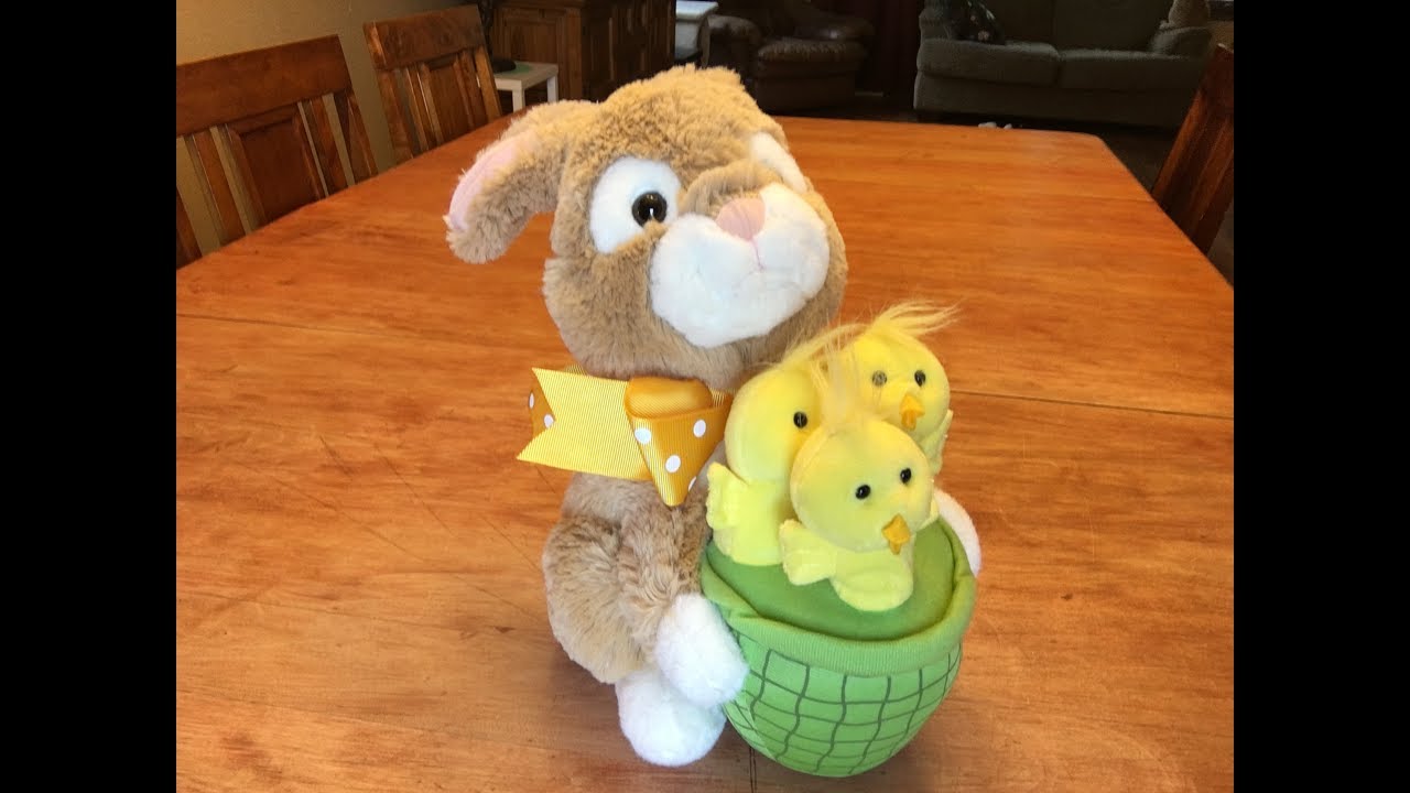 Animatronic Bunny With Chicks Without Fur - YouTube