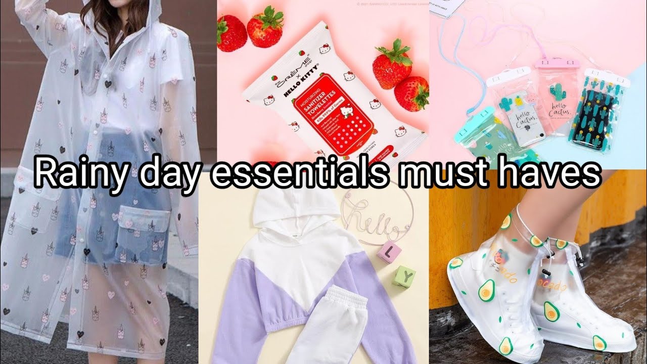 Rainy day essential with name/Rainy season essential/Monsoon trek ...