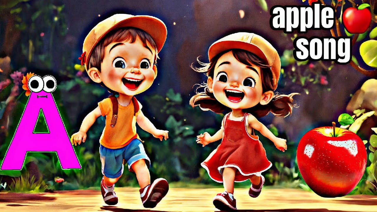 Apple Song | Learn Fruits for Kids and More Educational Learning Songs ...