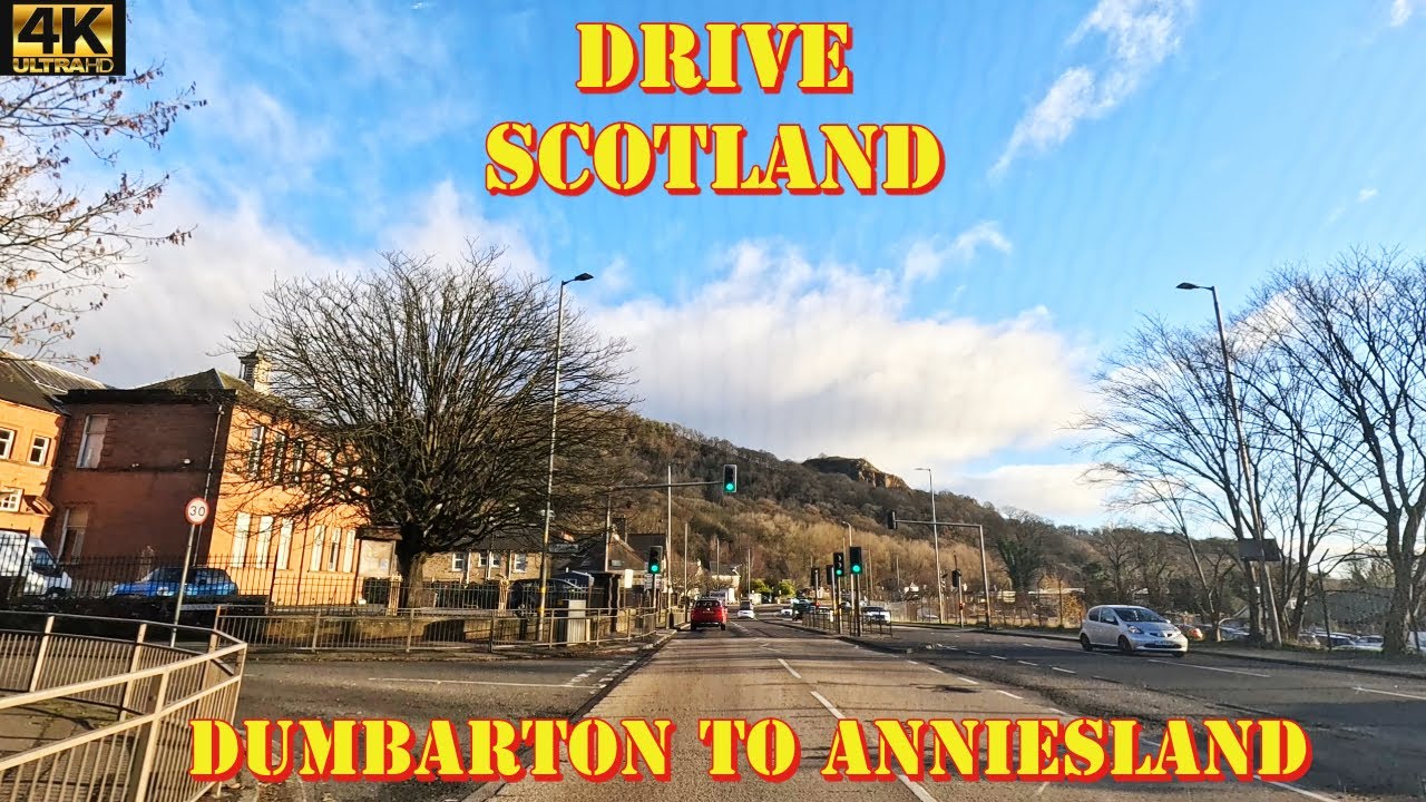 Dumbarton to Anniesland - A82 Great Western Road - Glasgow - 4K Drive ...