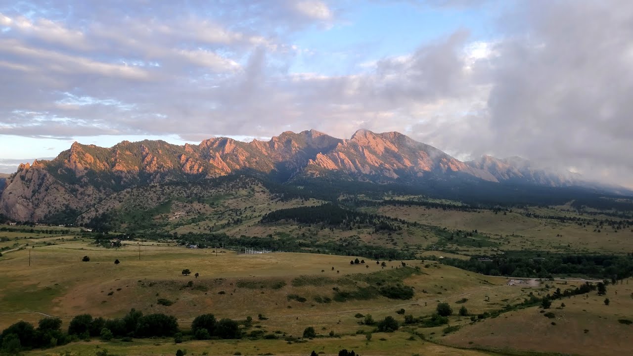 Foothills Overcast Sunrise Boulder Colorado 7/19/2020 - YouTube