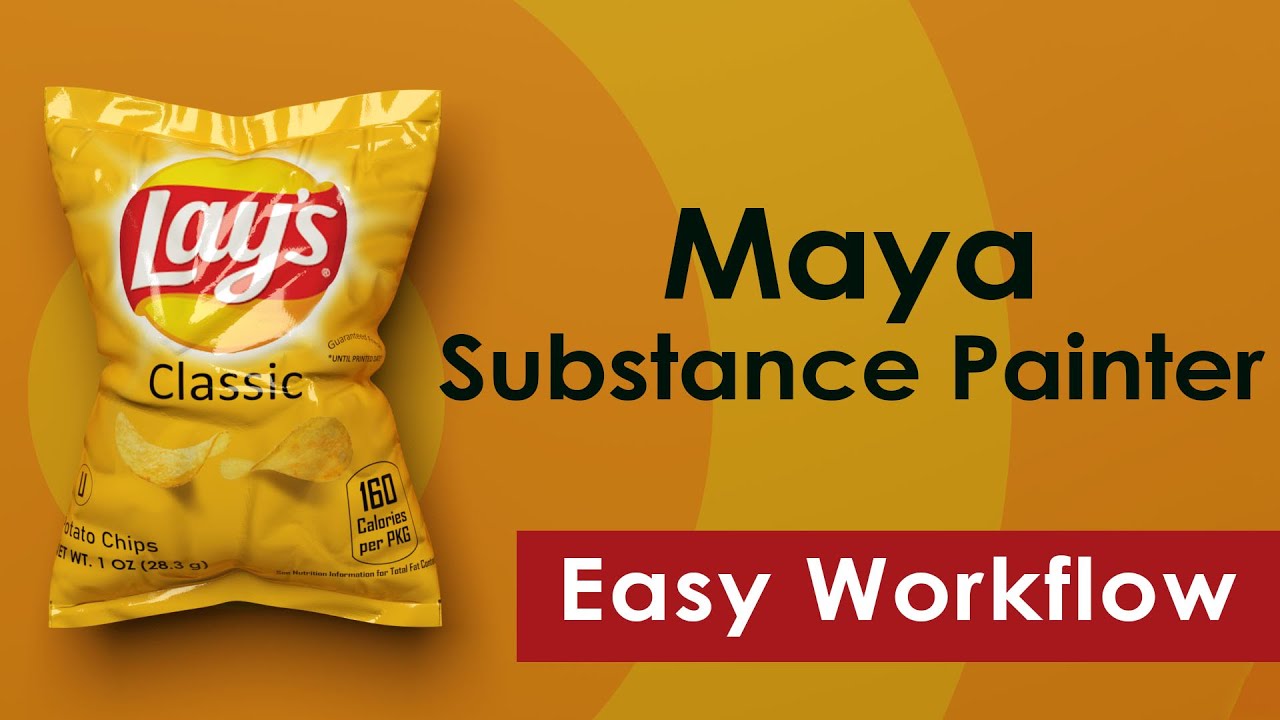 Creating a 3D Model of a Lays Chip Packet using Maya, Substance Painter ...