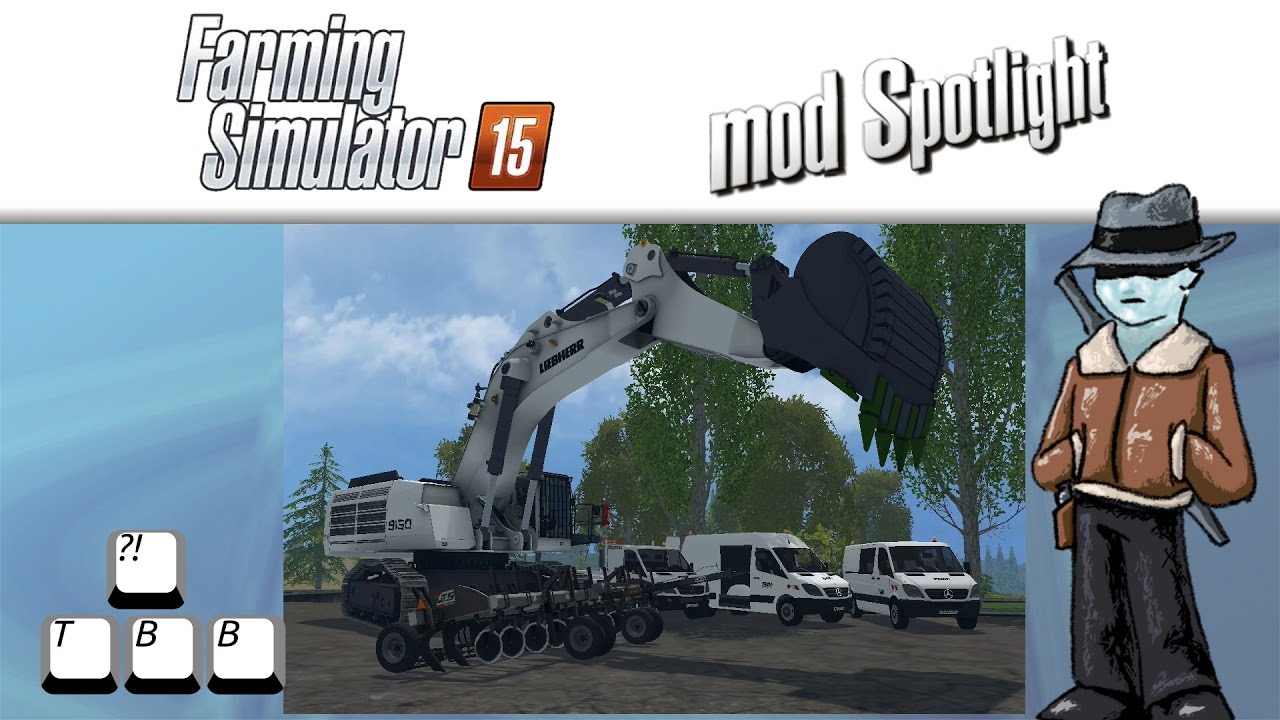 Farming Simulator 15 Mod Spotlight - Sprinters and a Huge Excavator ...