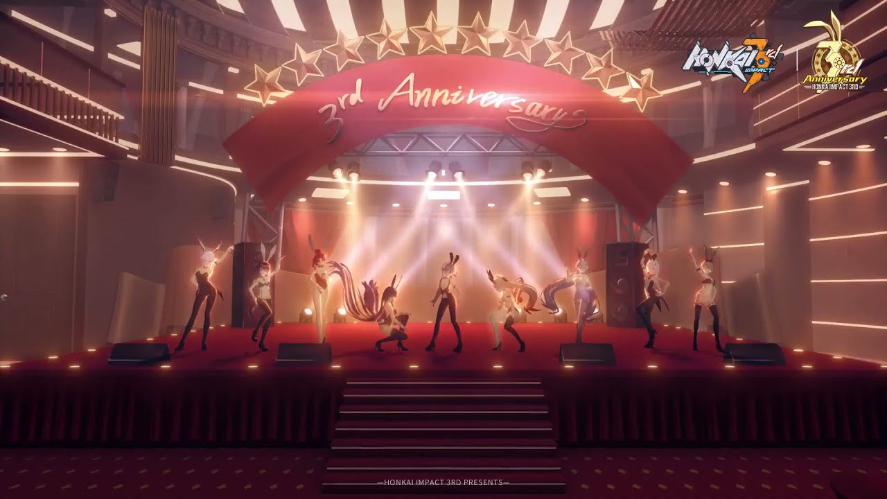 Honkai impact 3rd Aniversary Animation Bunny Girls (Brilliant Bright ...